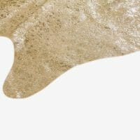 Metallic Gold Cowhide Rug Extra Large 233 X 207 Cm - Bagé Home